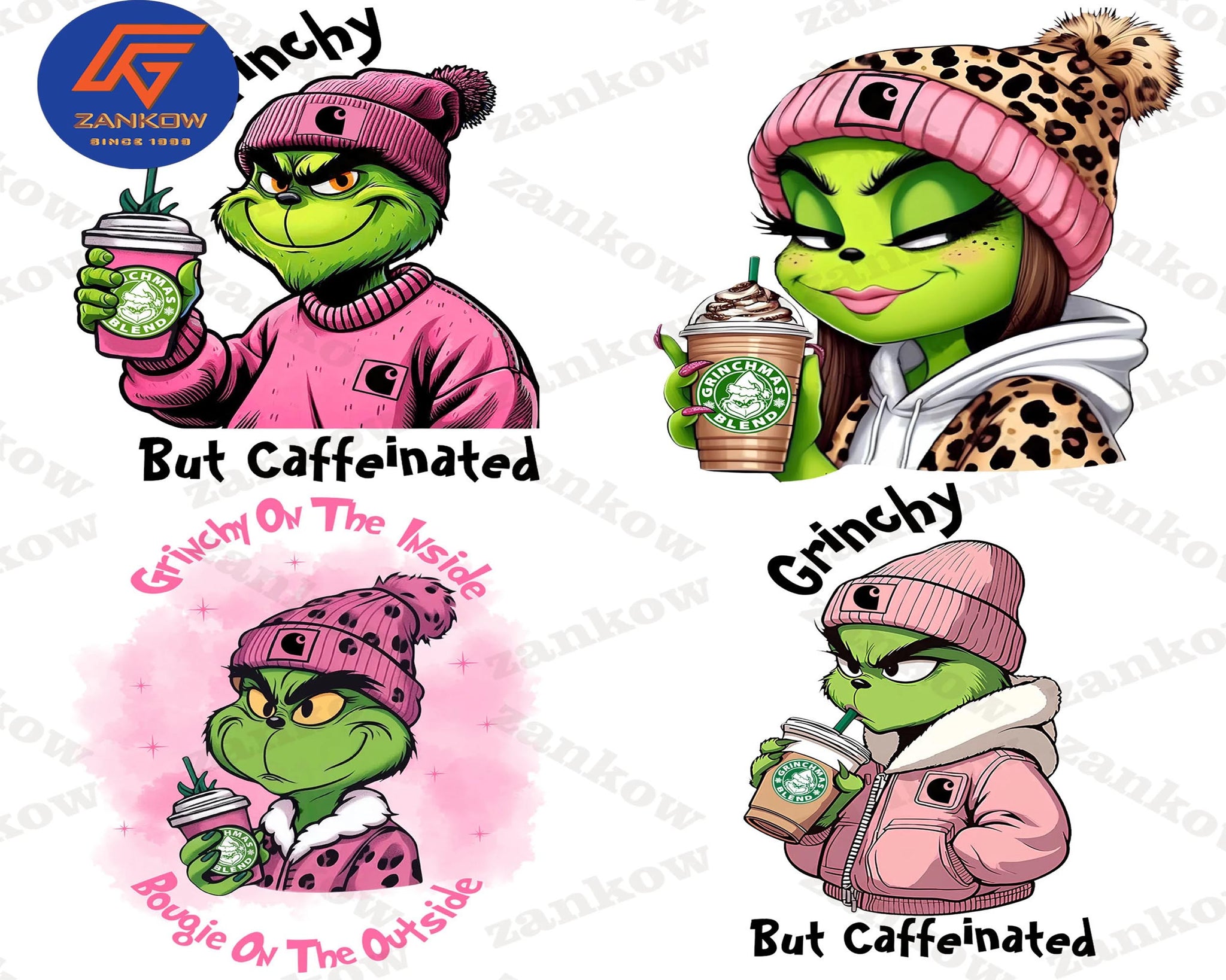 10 Pink Boujee Cartoon Leopard Png Bundle, Winter Basics Png, for Cric ...