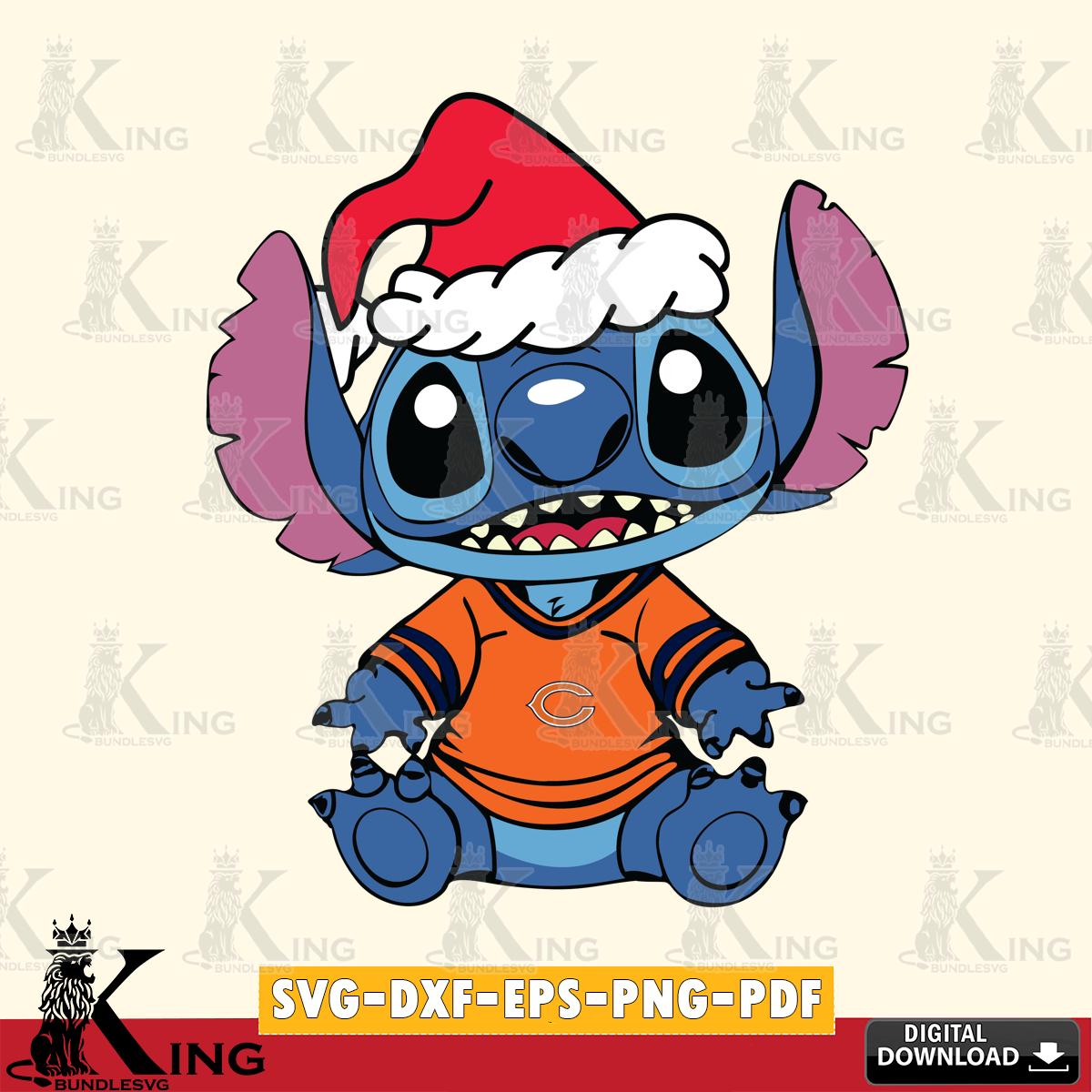 Chicago Bears Baby Stitch Christmas – kingbundlesvg