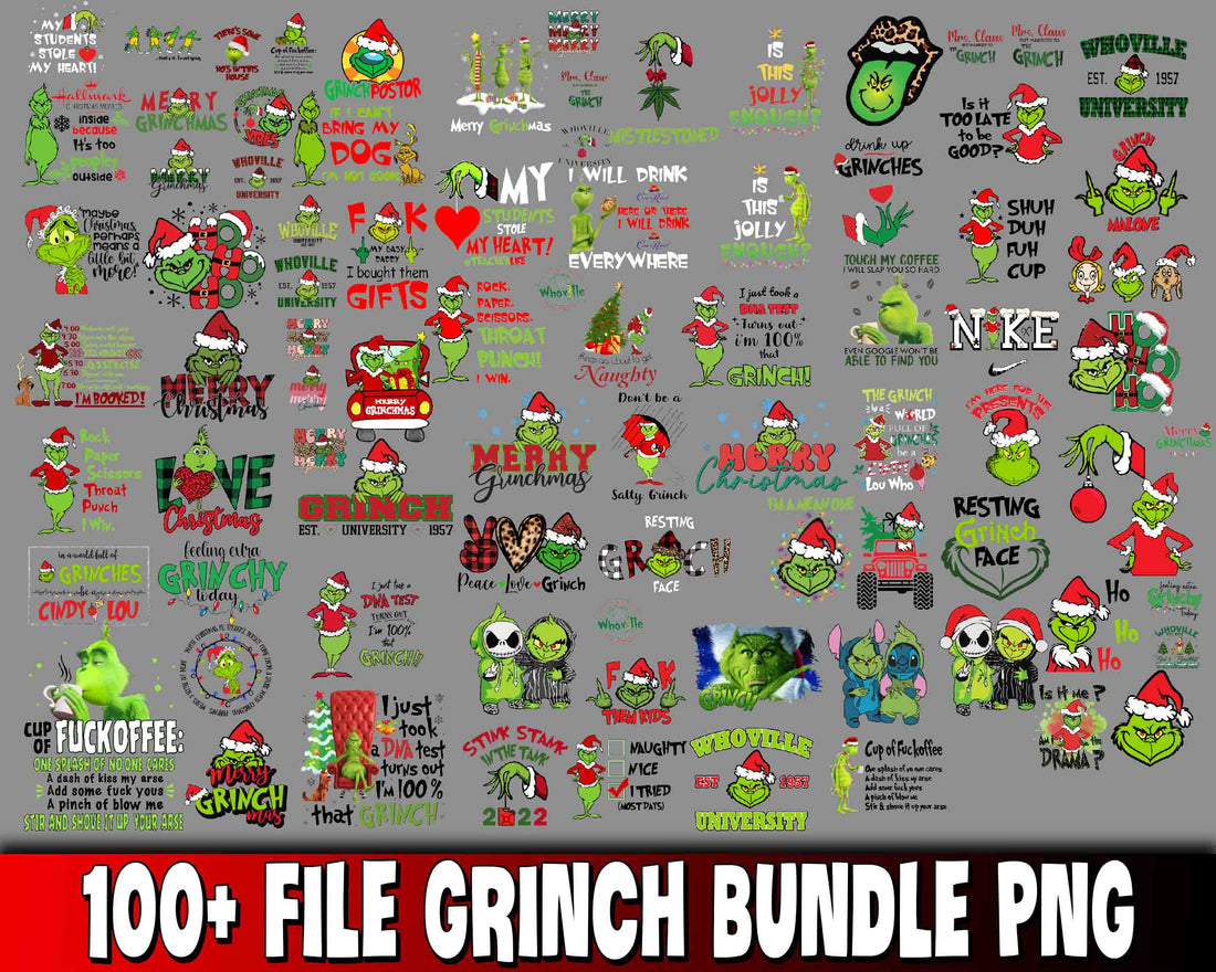 100+ file Grinch bundle PNG , Grinch bundle PNG , for Cricut, Silhouet ...