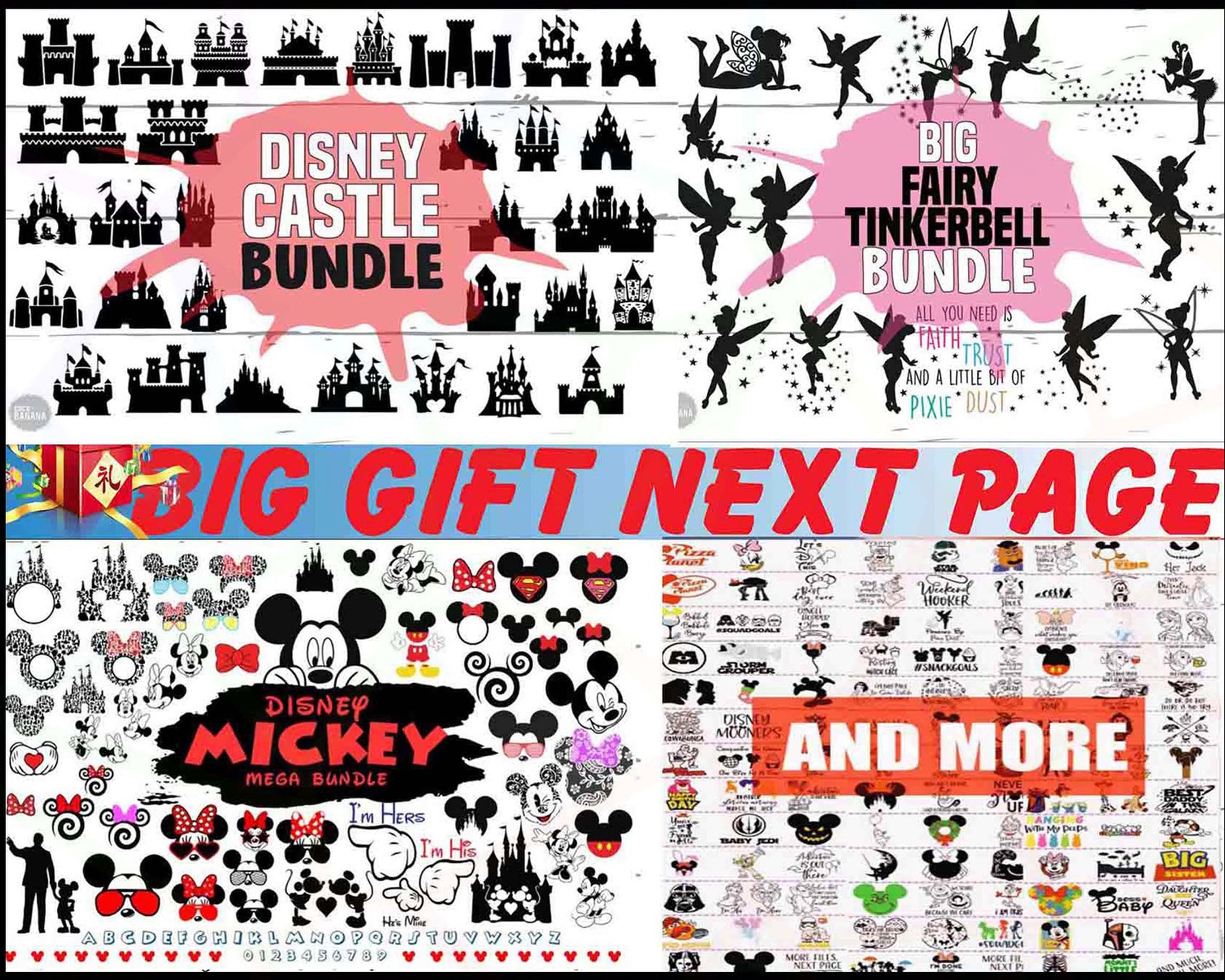 Disney Bundle svg, 79,999+ files Disney Svg dxf eps png, for Cricut, S ...