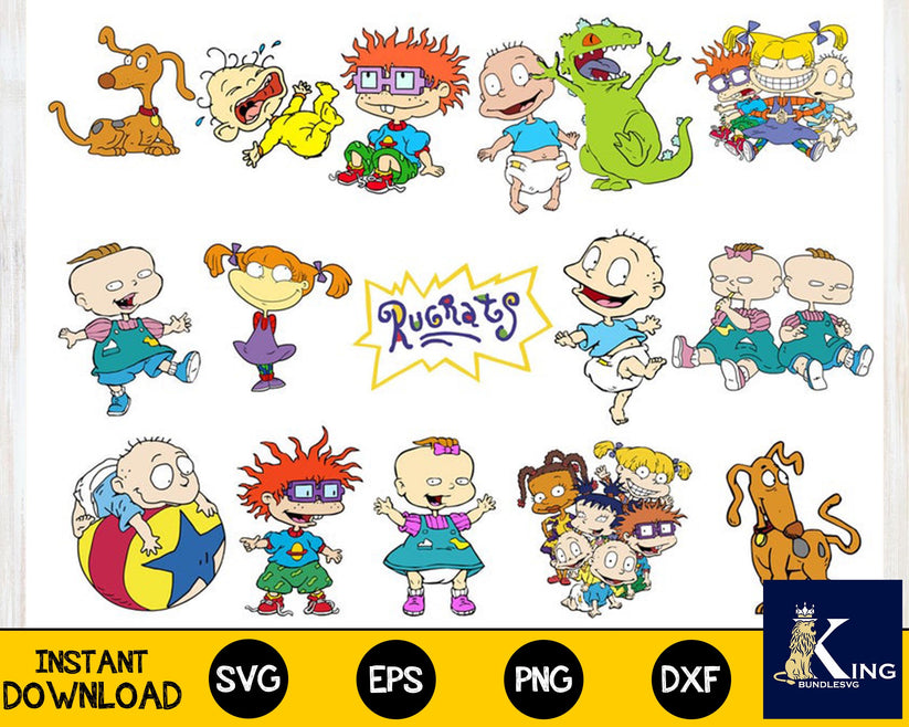 Rugrats Bundle svg,32 file Rugrats svg eps png, for Cricut, Silhouette ...