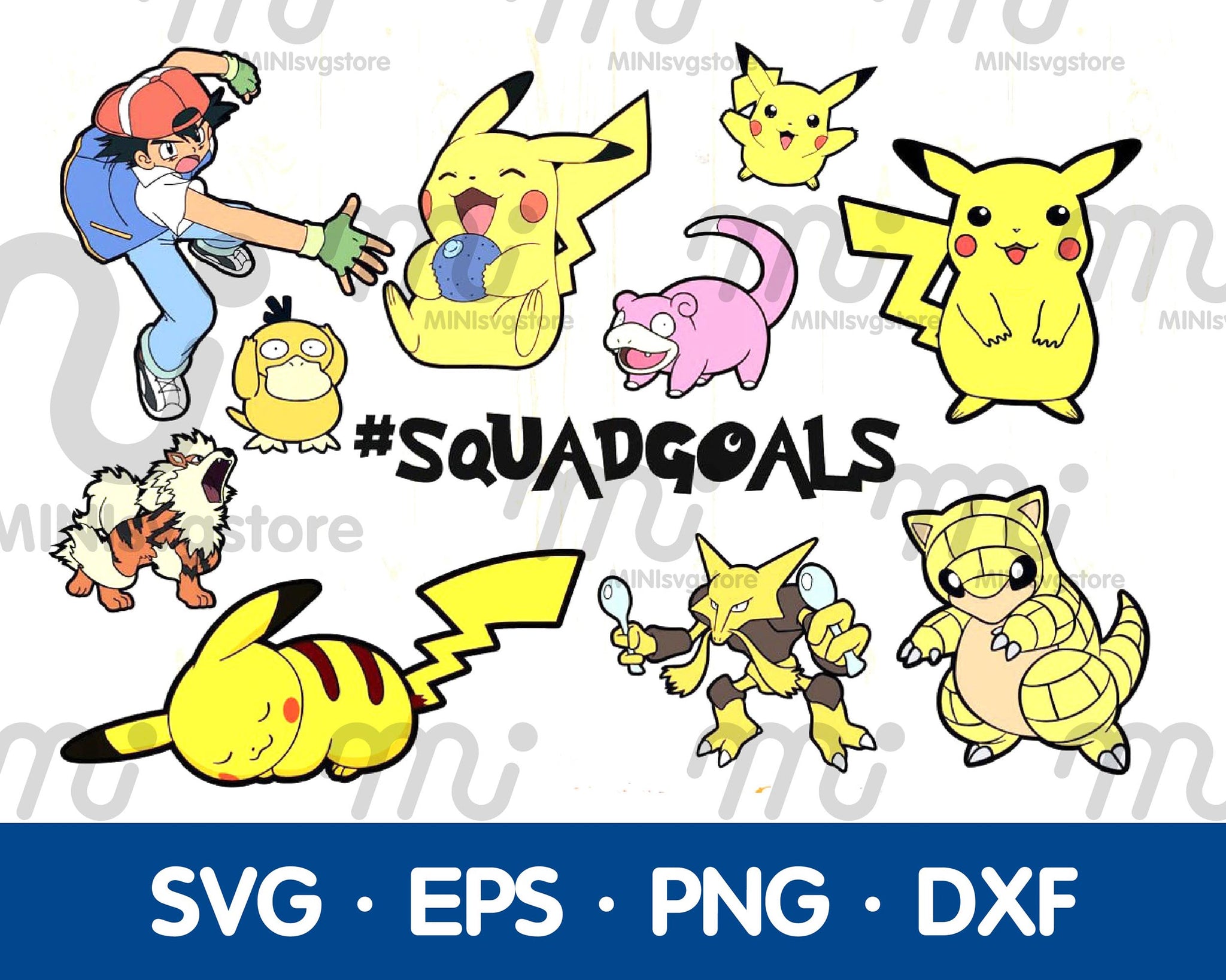 100+ file pokemon SVG Mega Bundle svg eps png, for Cricut, Silhouette ...